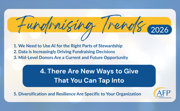 5 Fundraising Trends for 2026 | Association of Fundraising Professionals